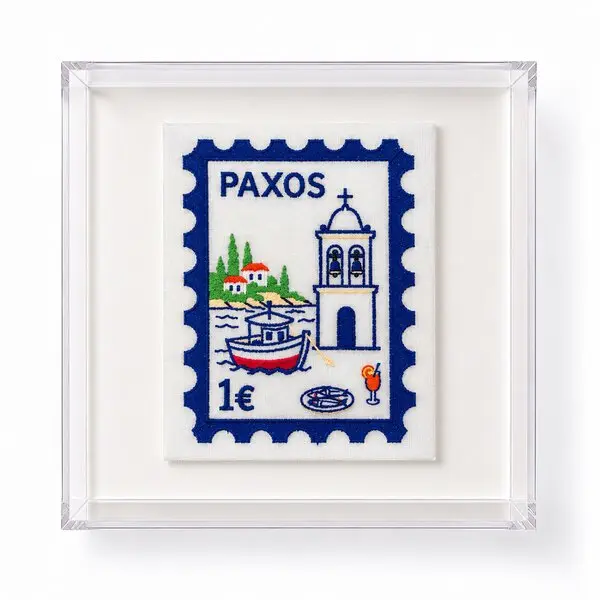 LILLY LOVES Paxos Embroidered Stamp
