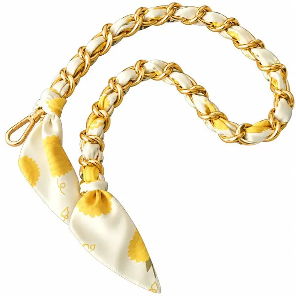 LILLY LOVES Mild Maggie Scarf Metal Strap - Yellow