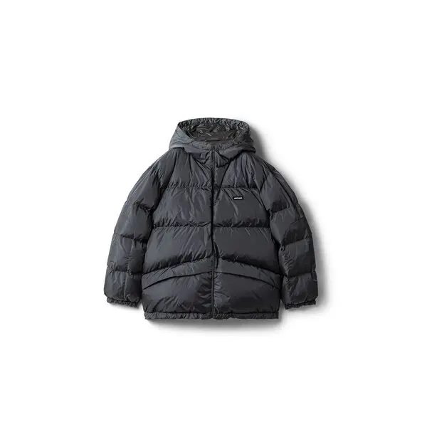 Miu Miu Technical Fabric Down Jacket - Hematite