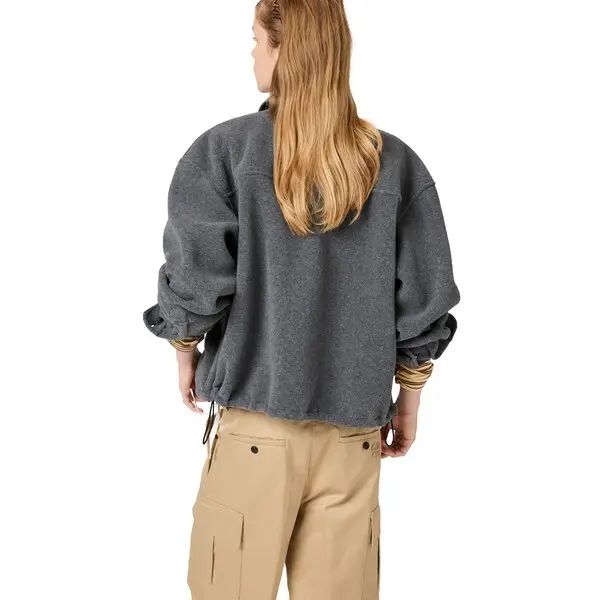 Miu Miu Fleece Blouson Jacket - Grey