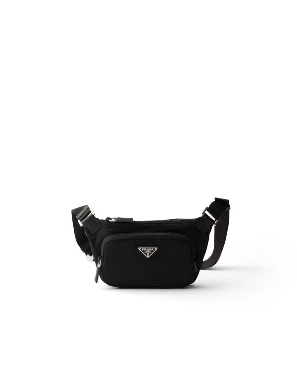 Prada Re-nylon And Saffiano Leather Shoulder Bag