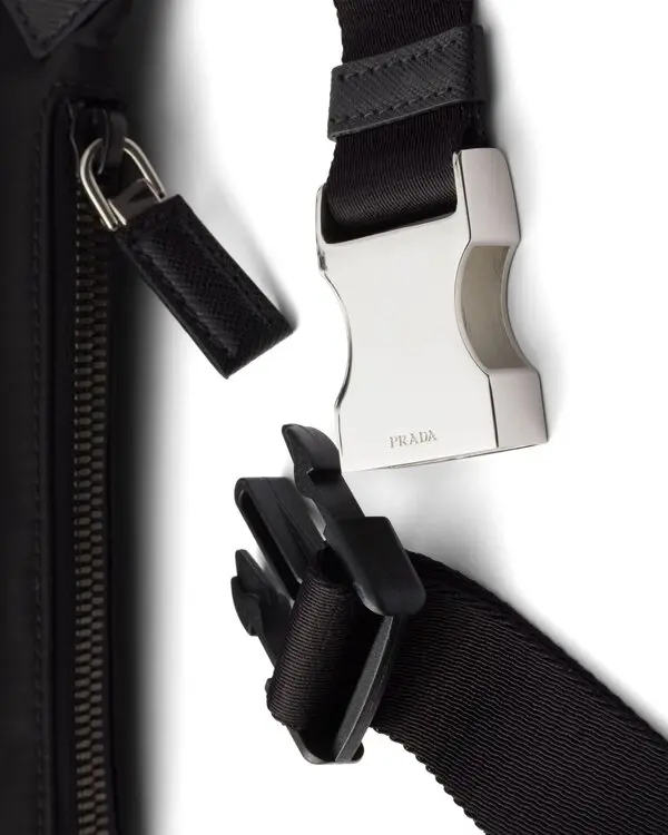 Prada Re-nylon And Saffiano Leather Shoulder Bag