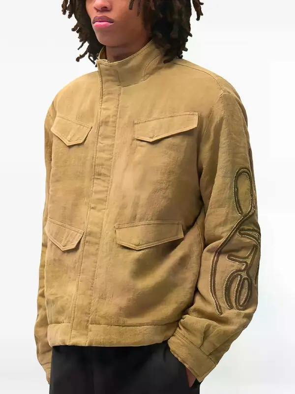 ARTE ANTWERP Embroidered-sleeve Jacket