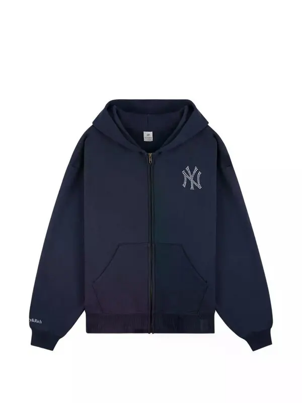 Sporty & Rich Zip-up Logo-detail Hoodie