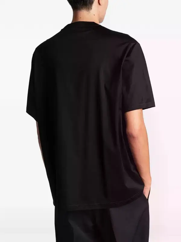 LOW BRAND B240 Rose-embroidered T-shirt
