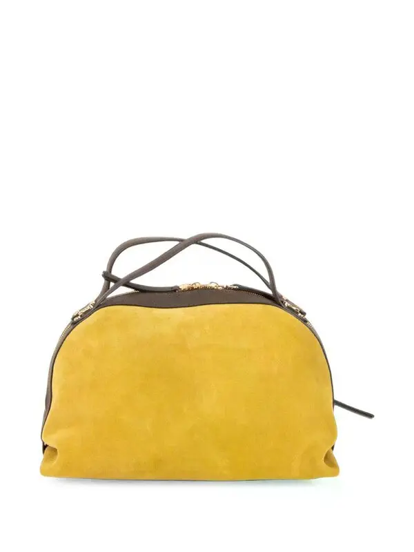 Borbonese Suede Leather-trim Tote Bag