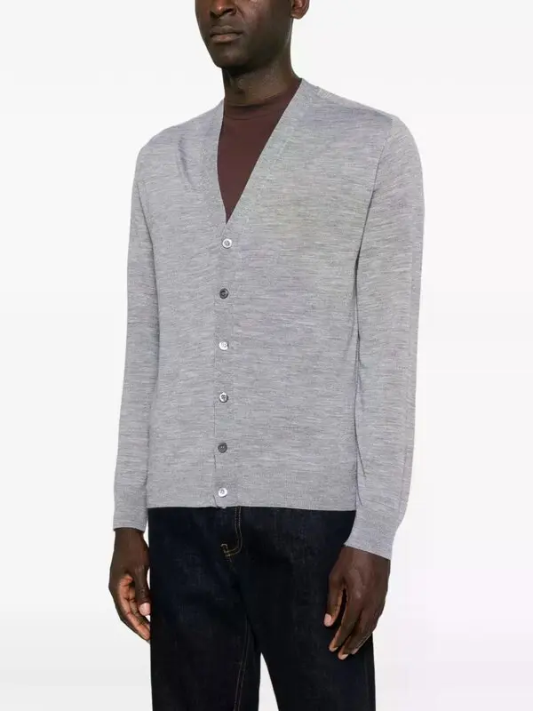 Canali Fine-knit Button-up Cardigan