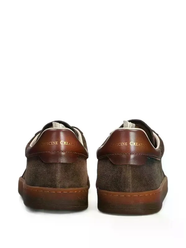 Officine Creative Militia 002 Suede Leather-panelled Sneakers