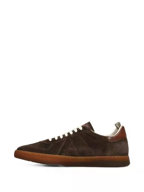 Officine Creative Militia 002 Suede Leather-panelled Sneakers