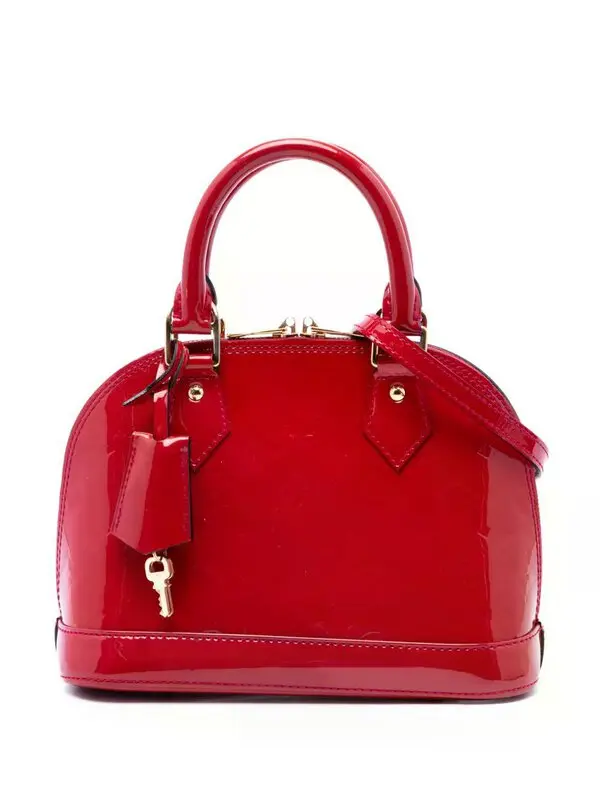 LOUIS VUITTON 2015 Monogram Vernis Alma Bb Satchel