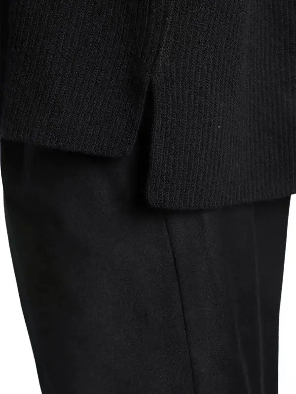 ROBERTO COLLINA Ribbed-knit Polo Shirt
