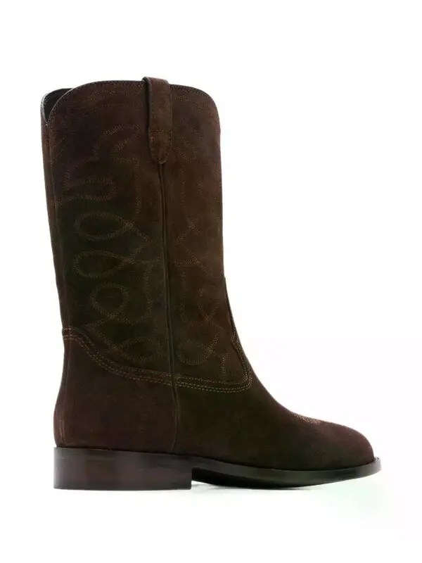 LOEFFLER RANDALL Jett Embroidered Suede Boots