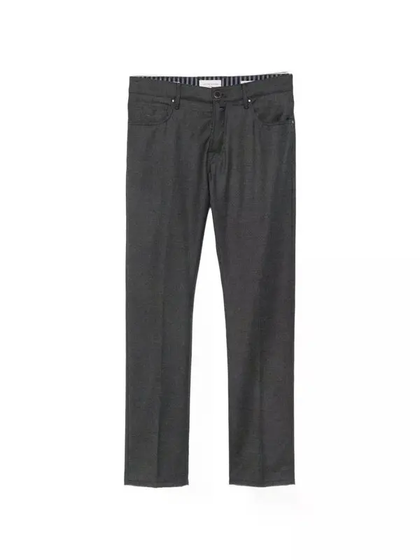 JACOB COHЁN Logo-patch Straight-leg Trousers