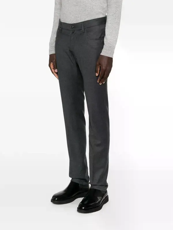 JACOB COHЁN Logo-patch Straight-leg Trousers
