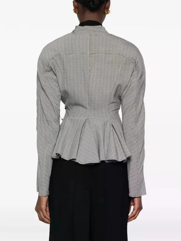 Alberta Ferretti Prince Of Wales Check Wrap Jacket