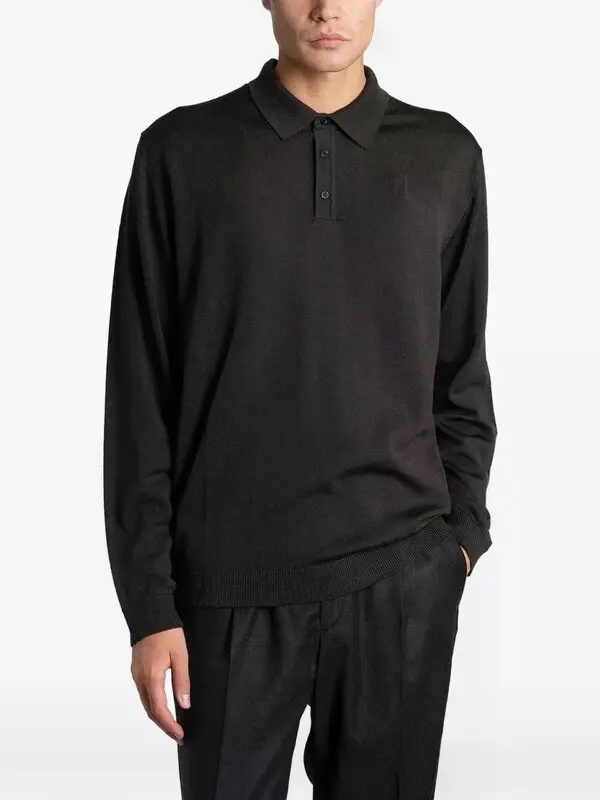 ROBERTO COLLINA Long-sleeve Polo Shirt