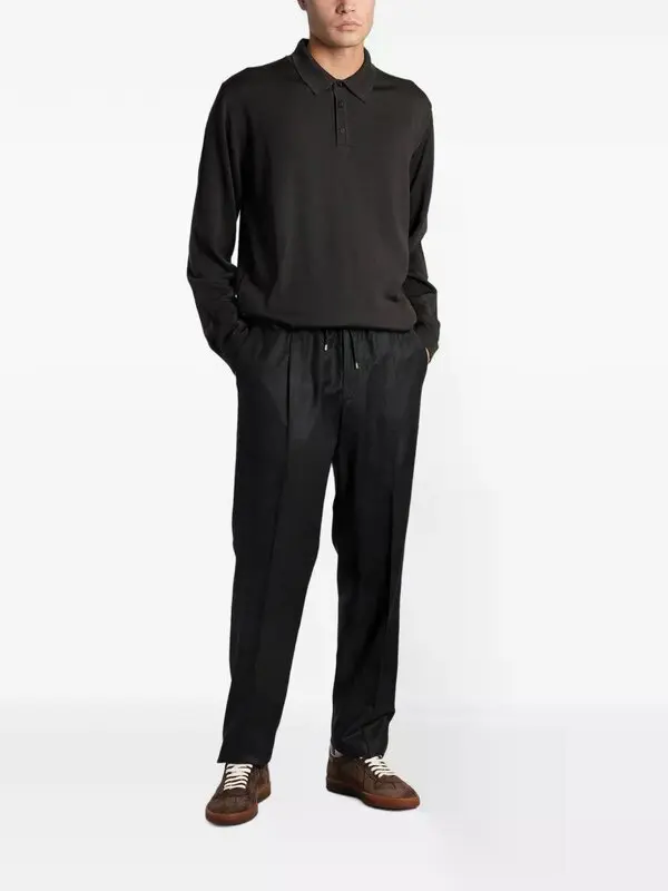 ROBERTO COLLINA Long-sleeve Polo Shirt