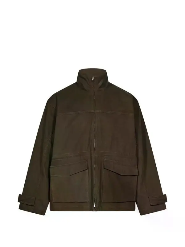ANOTHER ASPECT High-neck Flap-pocket Jacket