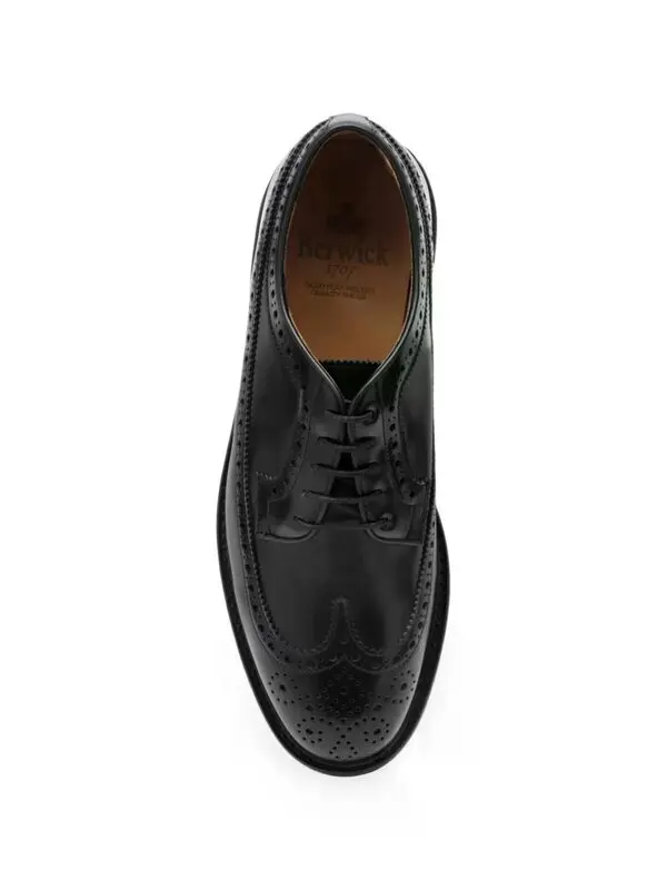 BERWICK 1707 Brogue Leather Derby Shoes