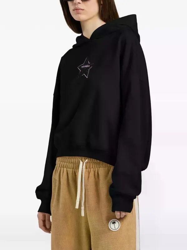 Palm Angels Icon Palm Star-print Hoodie