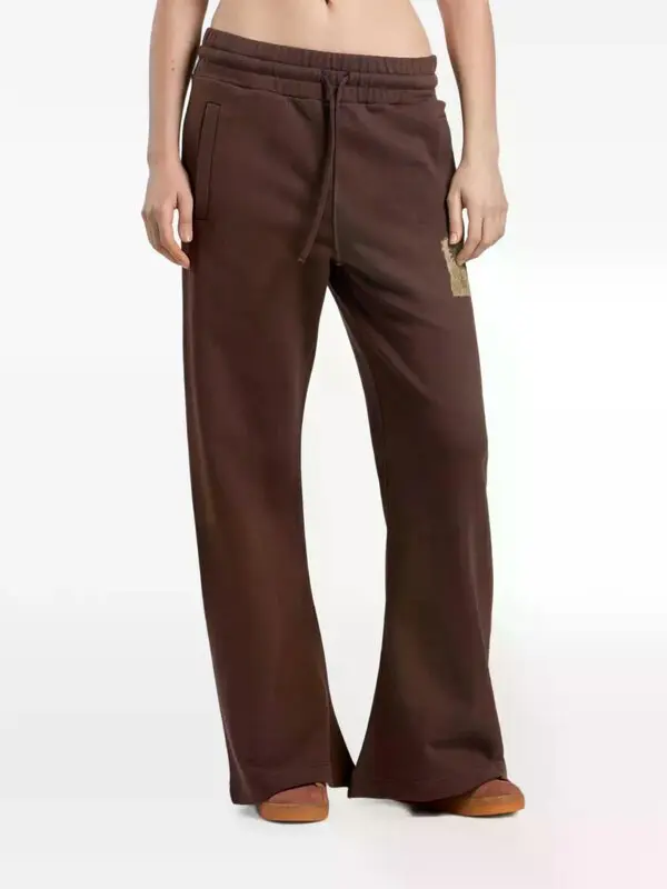Palm Angels Palm Tree Patch Track Pants - Brown