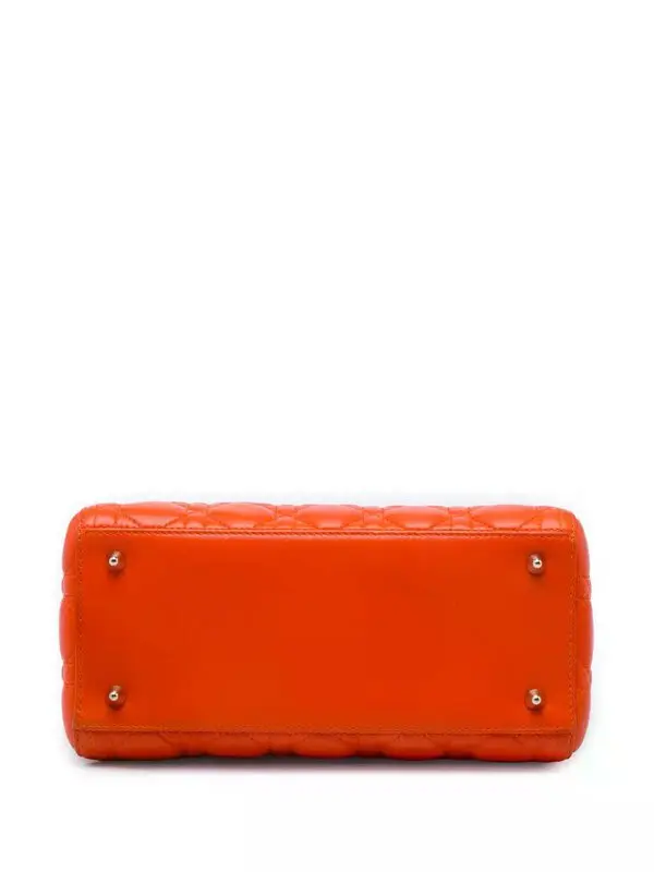 Dior 2012 Medium Lambskin Cannage Lady Satchel