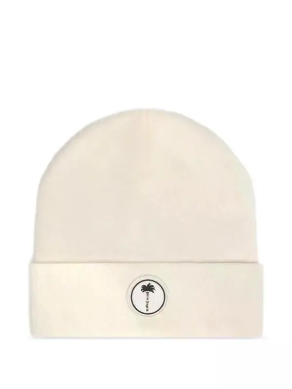 Palm Angels Logo-patch Beanie Hat