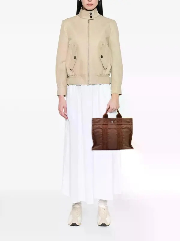 Hermès 1990-2010 Canvas Herline Pm Tote Bag
