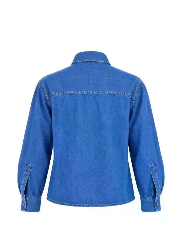 Seventy Tie-neck Denim Shirt