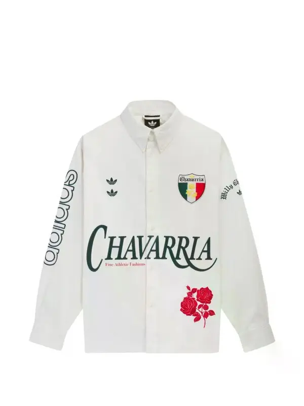 Adidas X Chavarria Logo-print Button-down Shirt