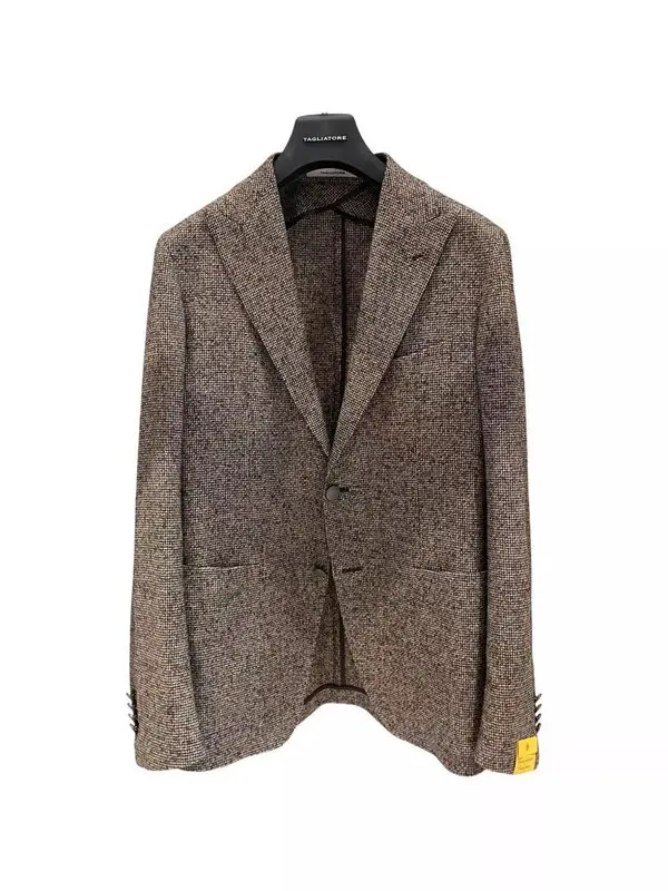 Tagliatore Single-breasted Textured Blazer