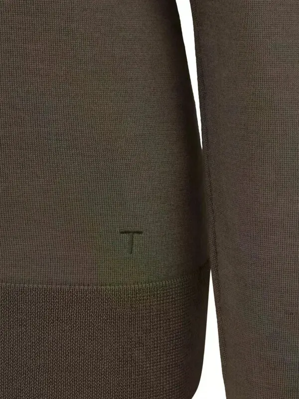 TOD'S Half-zip Jumper In Cashmere And Silk