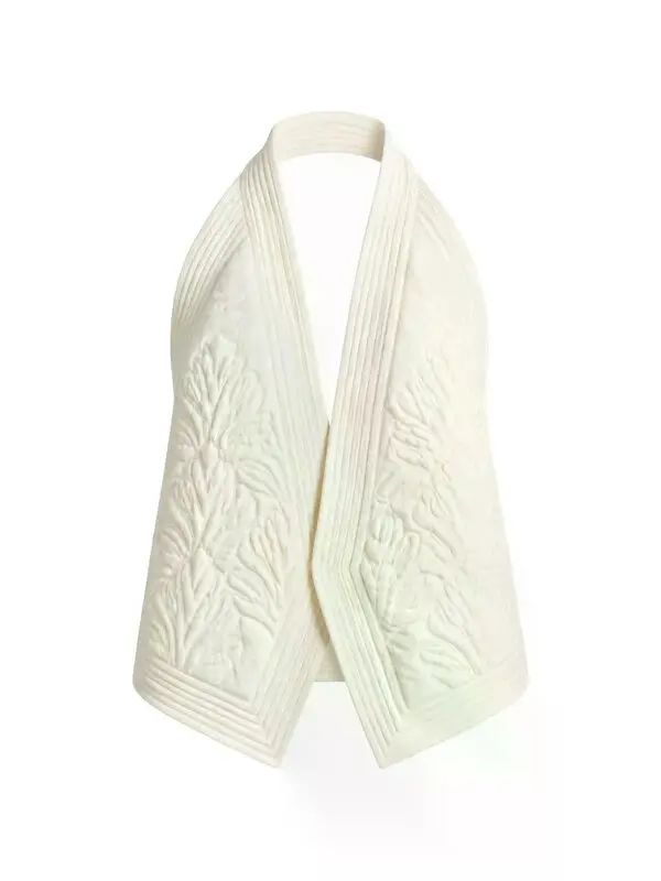 Alberta Ferretti Quilted Halterneck Vest