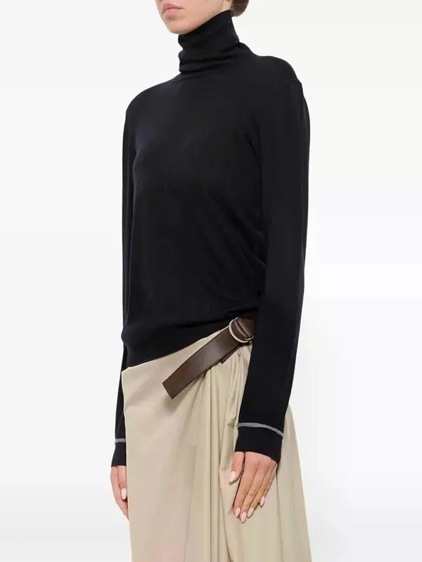 Loewe Piped-trim Turtleneck Sweater