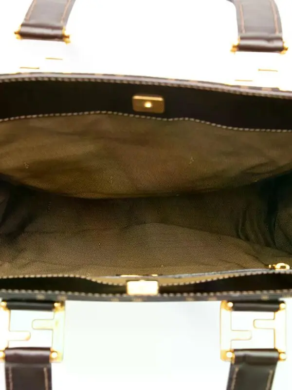 Fendi 20th Century Zucca Canvas Twins Tote Bag