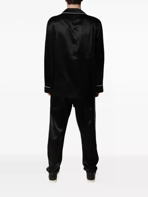 Dolce & Gabbana Piped Silk Pajamas