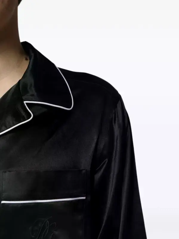 Dolce & Gabbana Piped Silk Pajamas