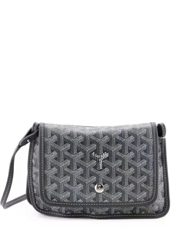 Goyard Plumet Clutch Wallet Coated Canvas Crossbody Bag - Grey