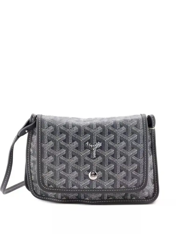 Goyard Plumet Clutch Wallet Coated Canvas Crossbody Bag - Grey