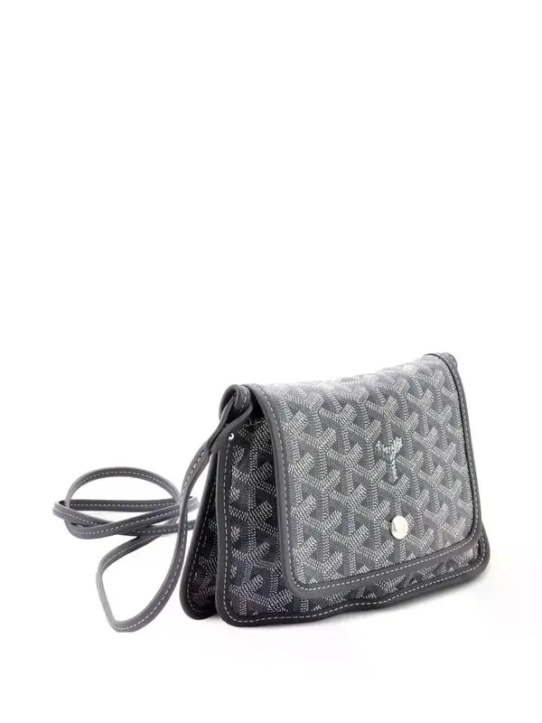 Goyard Plumet Clutch Wallet Coated Canvas Crossbody Bag - Grey