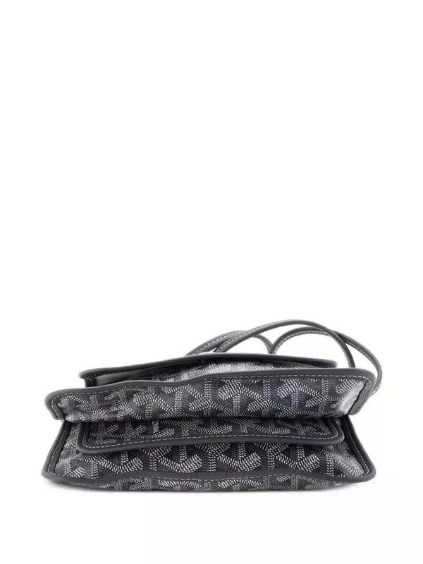 Goyard Plumet Clutch Wallet Coated Canvas Crossbody Bag - Grey