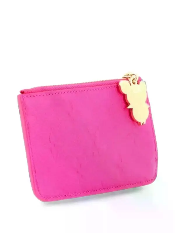 LOUIS VUITTON X Takashi Murakami Romy Monogram Multicolor And Leather Card Holder