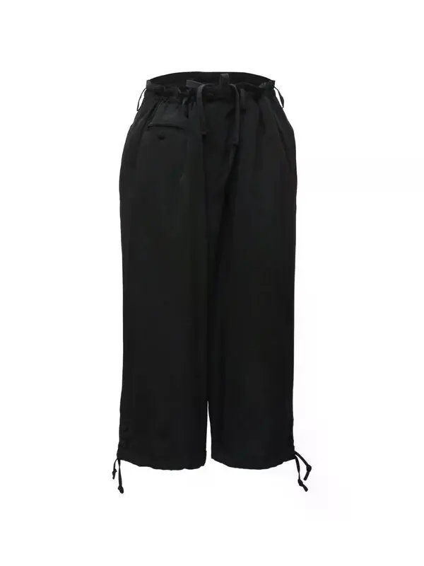 Yohji Yamamoto Drawstring-fastening Cropped Trousers