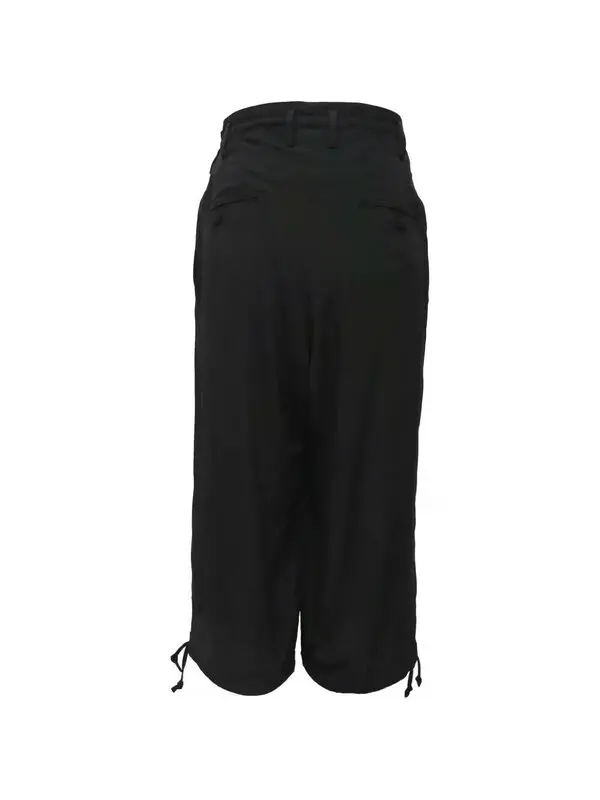 Yohji Yamamoto Drawstring-fastening Cropped Trousers
