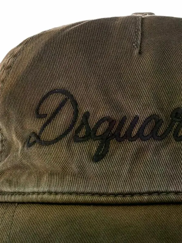 Dsquared2 Logo-embroidered Distressed-finish Baseball Cap