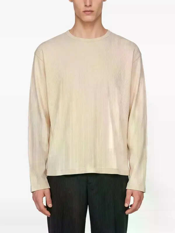 ANOTHER ASPECT Ribbed Long-sleeve Sweater
