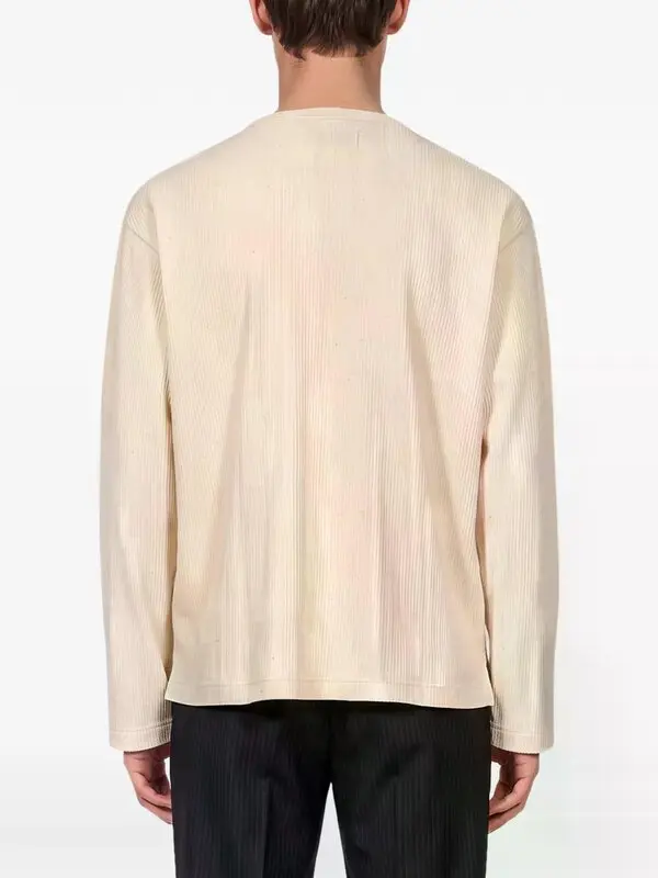 ANOTHER ASPECT Ribbed Long-sleeve Sweater
