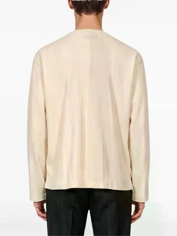 ANOTHER ASPECT Ribbed Long-sleeve Sweater