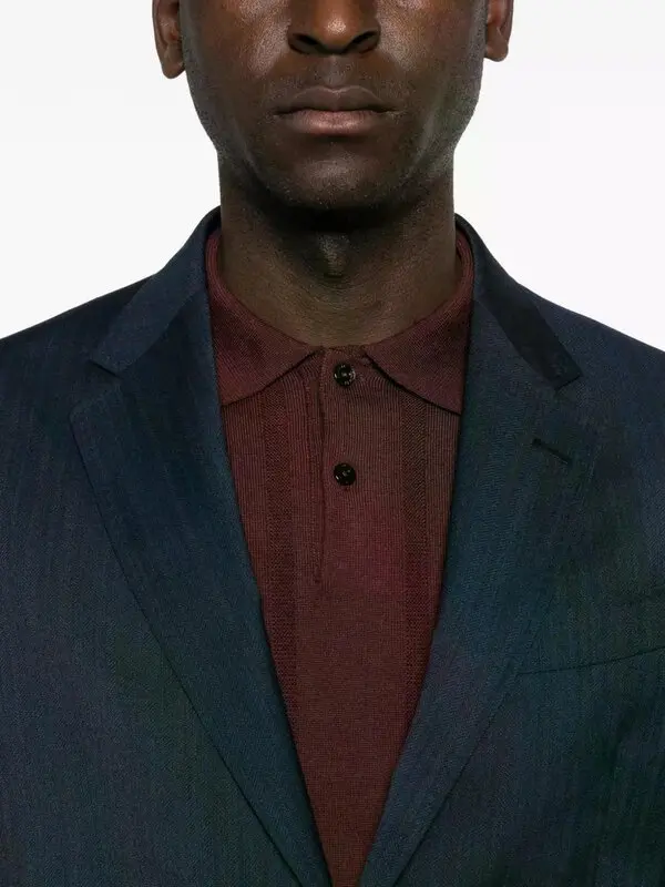 Etro Herringbone-pattern Wool Suit