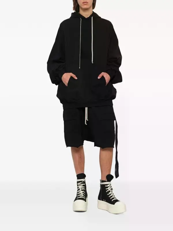 Rick Owens Hun Kangaroo-pocket Hoodie